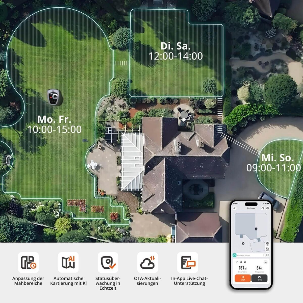 Navimow i105E Mähroboter Test - Roboterwelt24.de - Ratgeber, Infos & Tests
